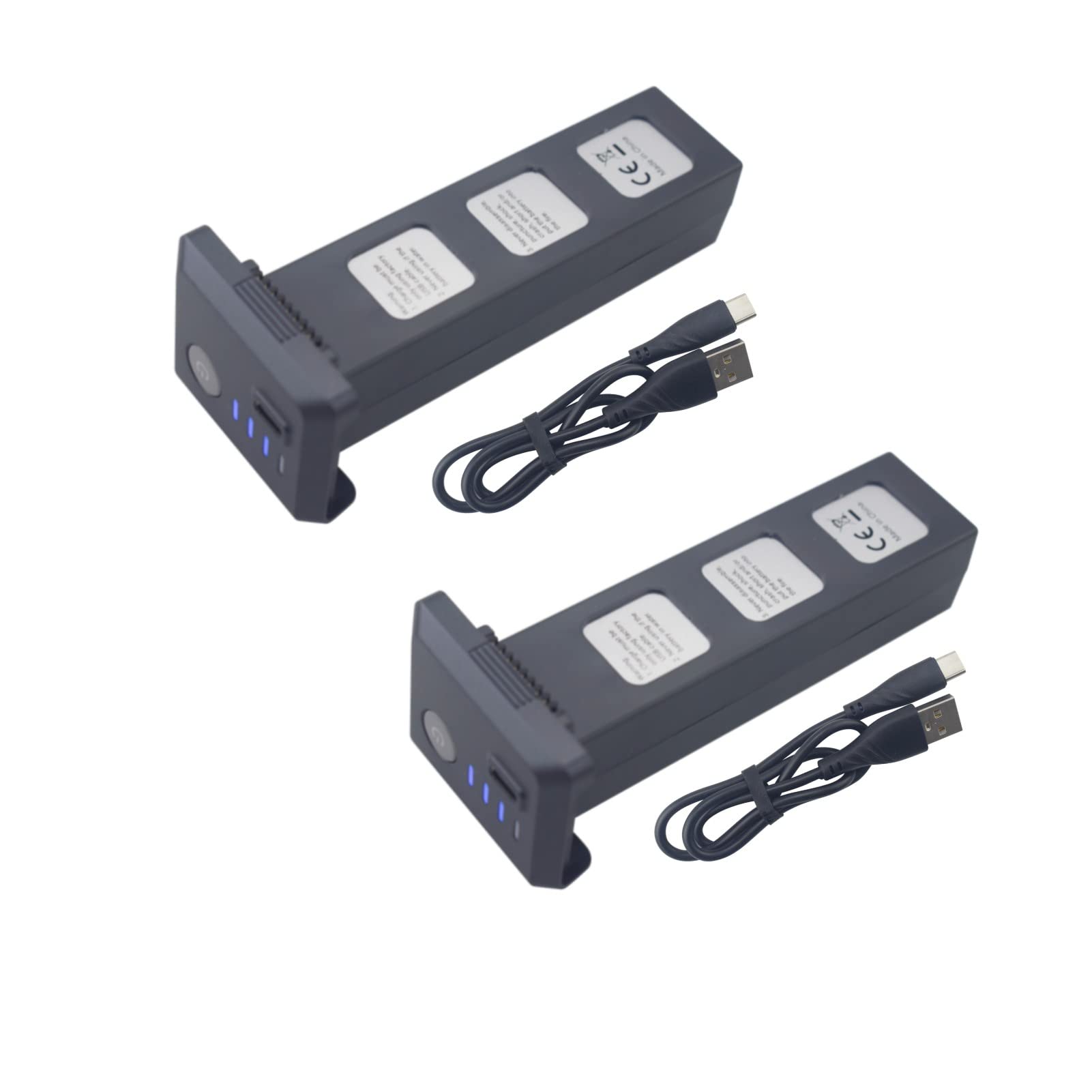 sea jump 2PCS 3S 11.1V 2600mah Lithium Battery with USB Charging Cable for SJRC F7 F7pro F7S F7GB2 9800FT RC Aerial Remote Control UAV Spare Parts Four-axis Aircraft Battery