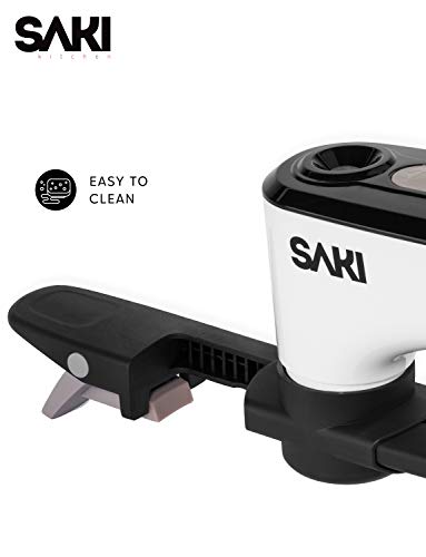 SAKI Automatic Pot Stirrer for Cooking, with 2 speeds, Adjustable, Hands Free, BPA free, Cordless and Rechargeable (2021 Updated Battery)