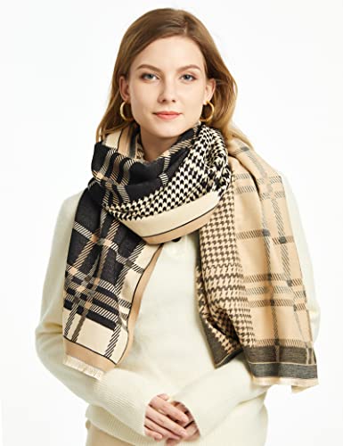Scarfs for Women Pashmina Shawl Wrap for Evening Dressing Winter Thick Warm Knit Scarf Blanket Open Front Poncho Cape
