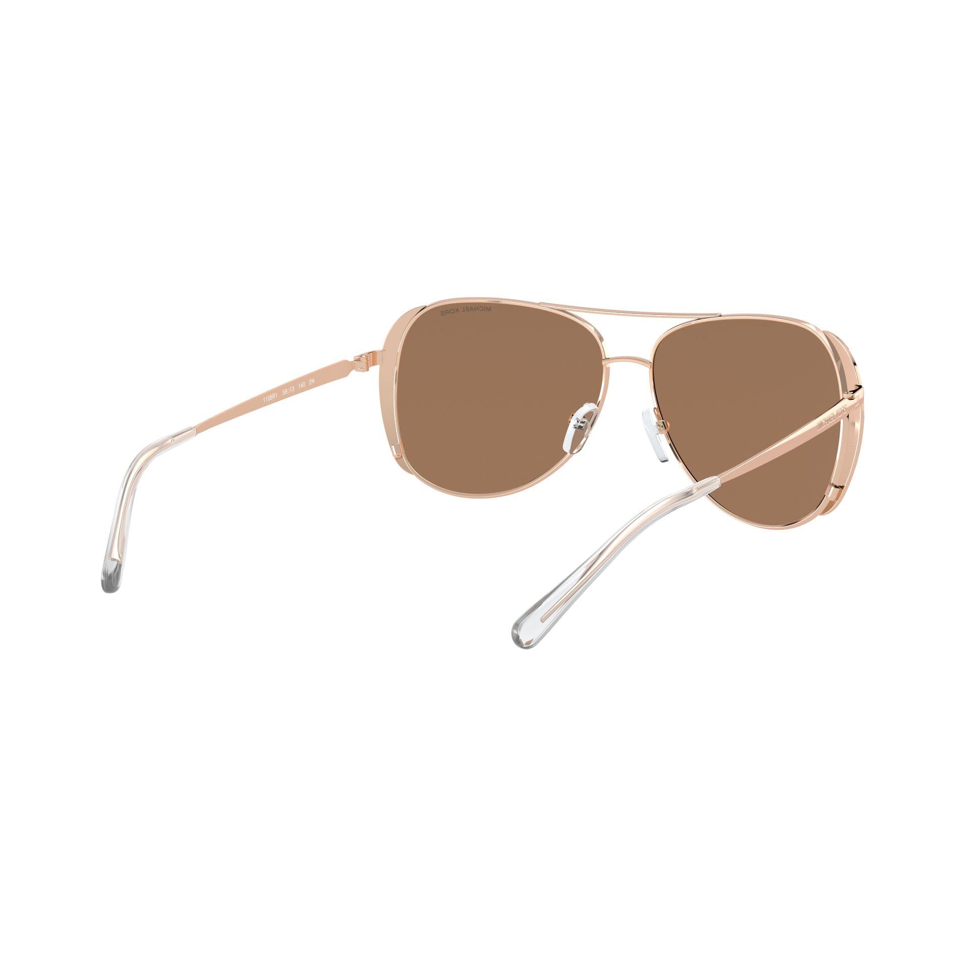 Michael Kors MK1082 Chelsea Glam Rose Gold Frame/Rose Gold Flash Lens One Size