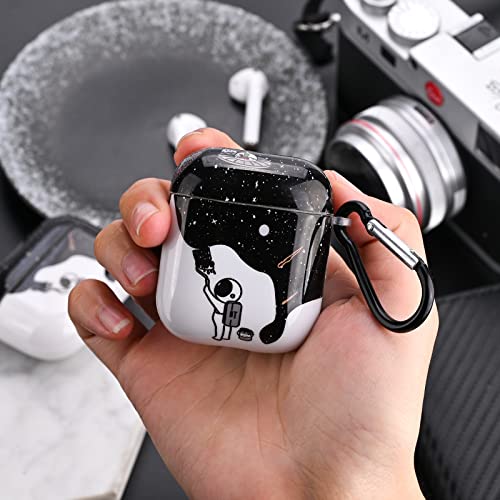 Mainrenka Cool Airpod Case 2nd Generation with Keychain Funny Airpods 2nd/1st Generation Case Cover Compatible with Cute Airpod Gen 2 & 1 Case
