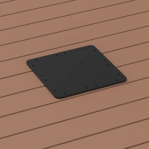 PURPLE LEAF Offset Patio Umbrella Steel Plate Base, 15.75"(L) X 15.75"(W) X 0.39''(THK)