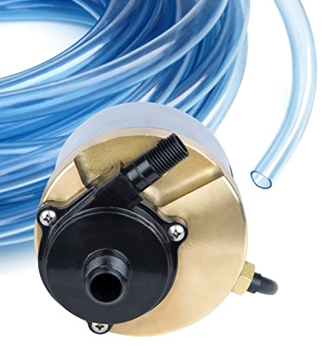 Little Giant S320T-20 320 GPH Stainless Steel and Bronze Fresh/Chlorinated/Brominated/Salt Water Pump with 20-Ft. Cord, Steel/Bronze, 517003