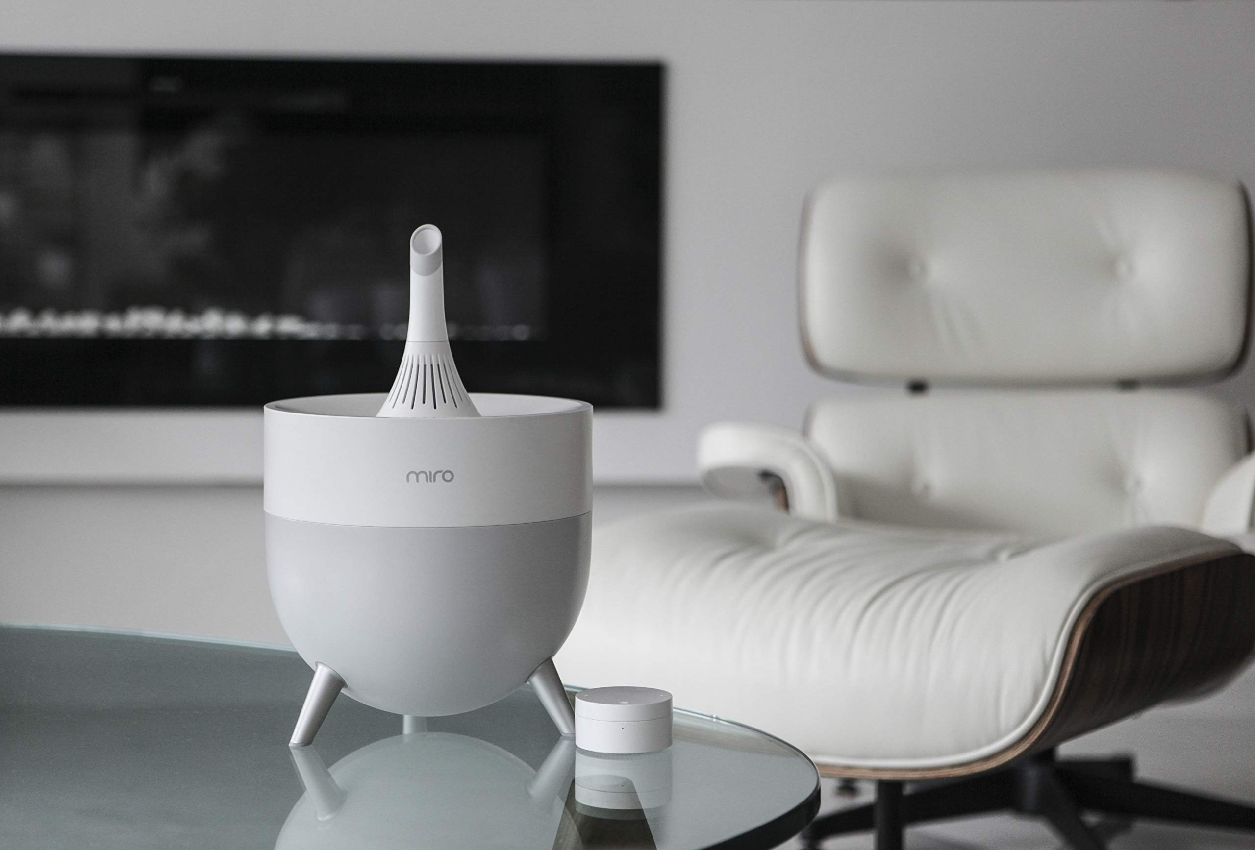 Miro NR07S Humidifier - Completely Washable Modular Humidifier, Easy to Clean, Easy to Use, Large Room - Cool Mist, Sanitary, Top-Fill Ultrasonic Humidifier with Whisper Quiet and Powerful Output