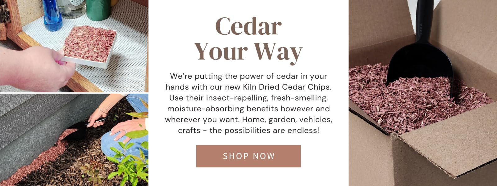 Woodlore β Kiln Dried Eastern Red Aromatic Cedar Chips Made in Wisconsin USA (9lbs)