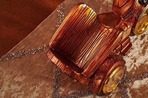 Wine Rack Stylish Simplicity Resin Crafts European Motorcycle Clock Wine Cooler Decorative Ornaments, PIBM
