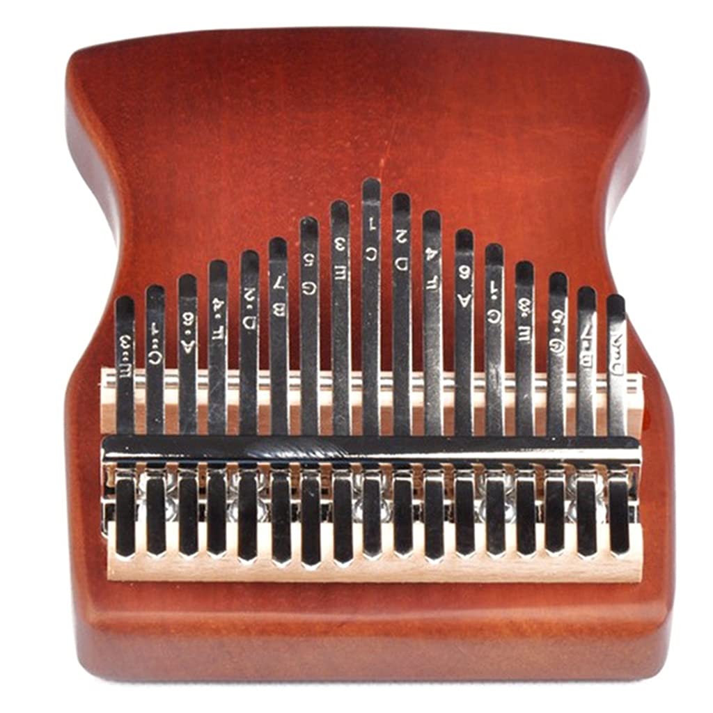 SDGH 17 Keys Black Stylish Thumb Piano Pine Body Musical Instrument Thumb Piano for Beginners