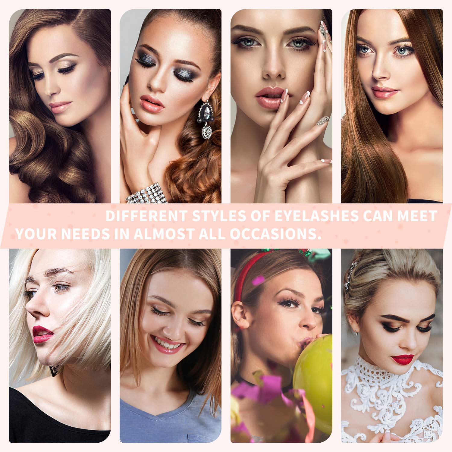 Magnetic Eyelashes with Eyeliner Kit, Ohuhu 12 Pairs Different Reusable 5D Magnetic Eyelashes with Magnetic Eyeliner Tweezer Magnetic False Lashes Natural Look No Glue Needed