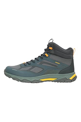 Mountain Warehouse Scope Mens Sporty Waterproof Boots - IsoDry, Synthetic & Mesh Upper Green 8 M US Men