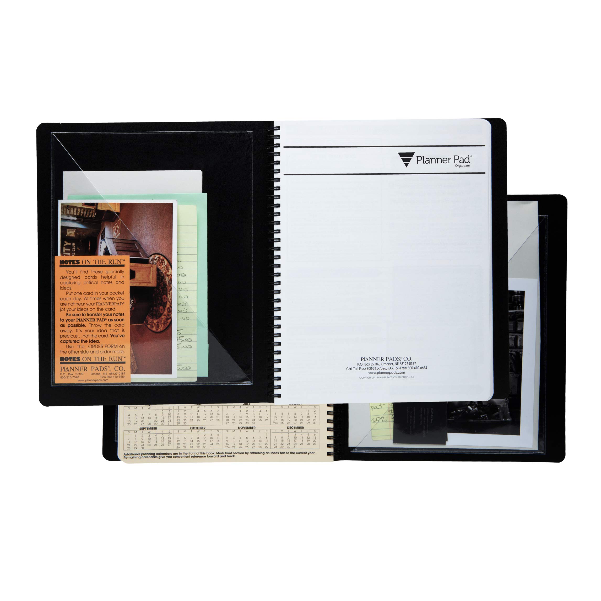 Planner Pad Insta Pockets, Front and Back Planner Pocket Combo, Personal Size, Clear Vinyl, 6 ½â x 8â