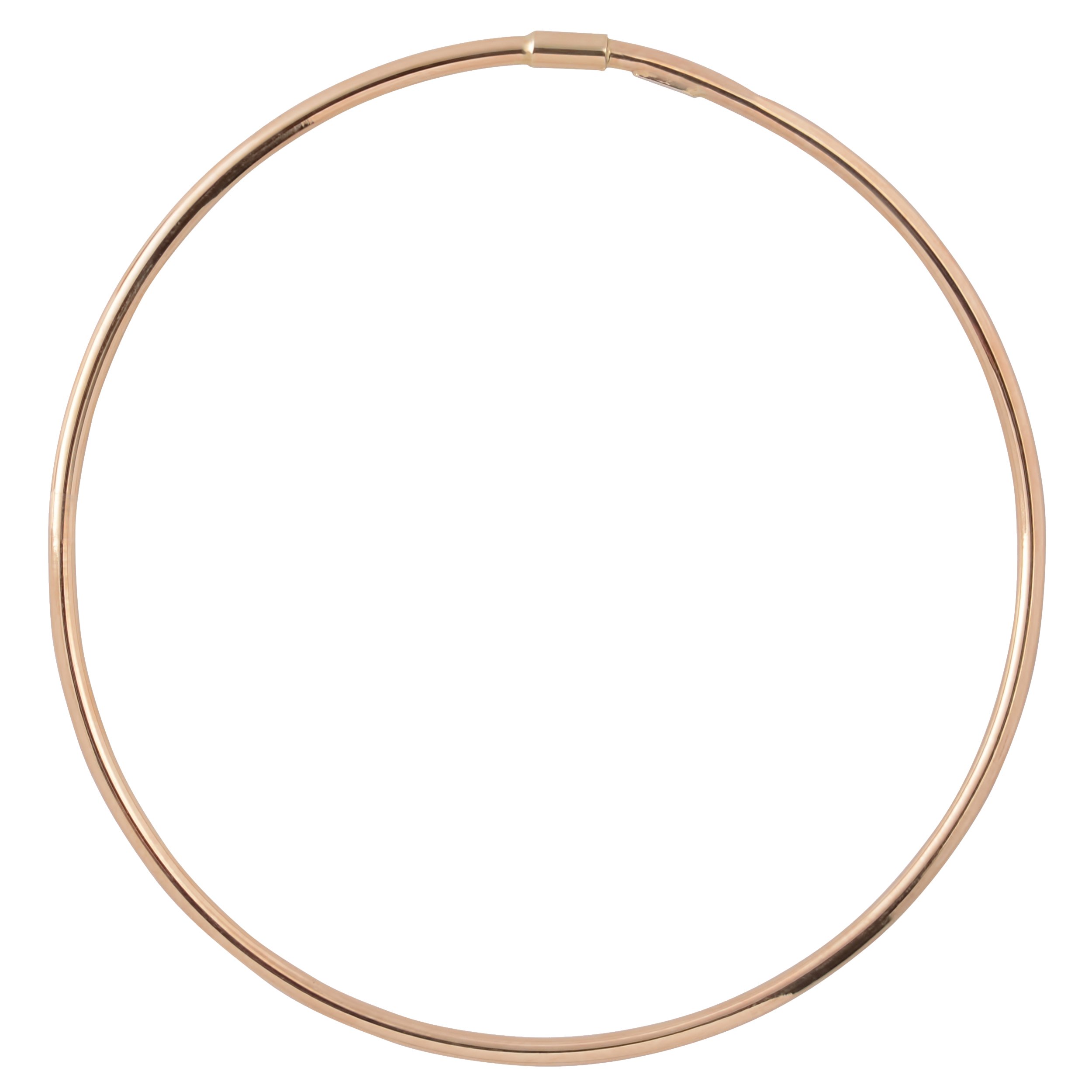 Kooljewelry 10k Yellow Gold 2 mm High Polish Bangle Bracelet
