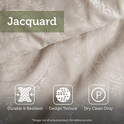 Madison Park Cozy Comforter Set-Luxurious Bedding Style Combo Filled Insert, Removable Duvet Cover. Matching Shams, Decorative Pillows, King(110"x96"), Geometric Neutral 9 Piece