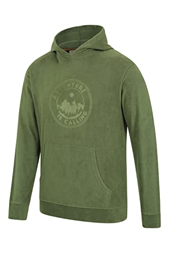 Mountain Warehouse Adventure Mens Hoodie - Warm & Cosy, Lightweight, Easy to Store Khaki Small