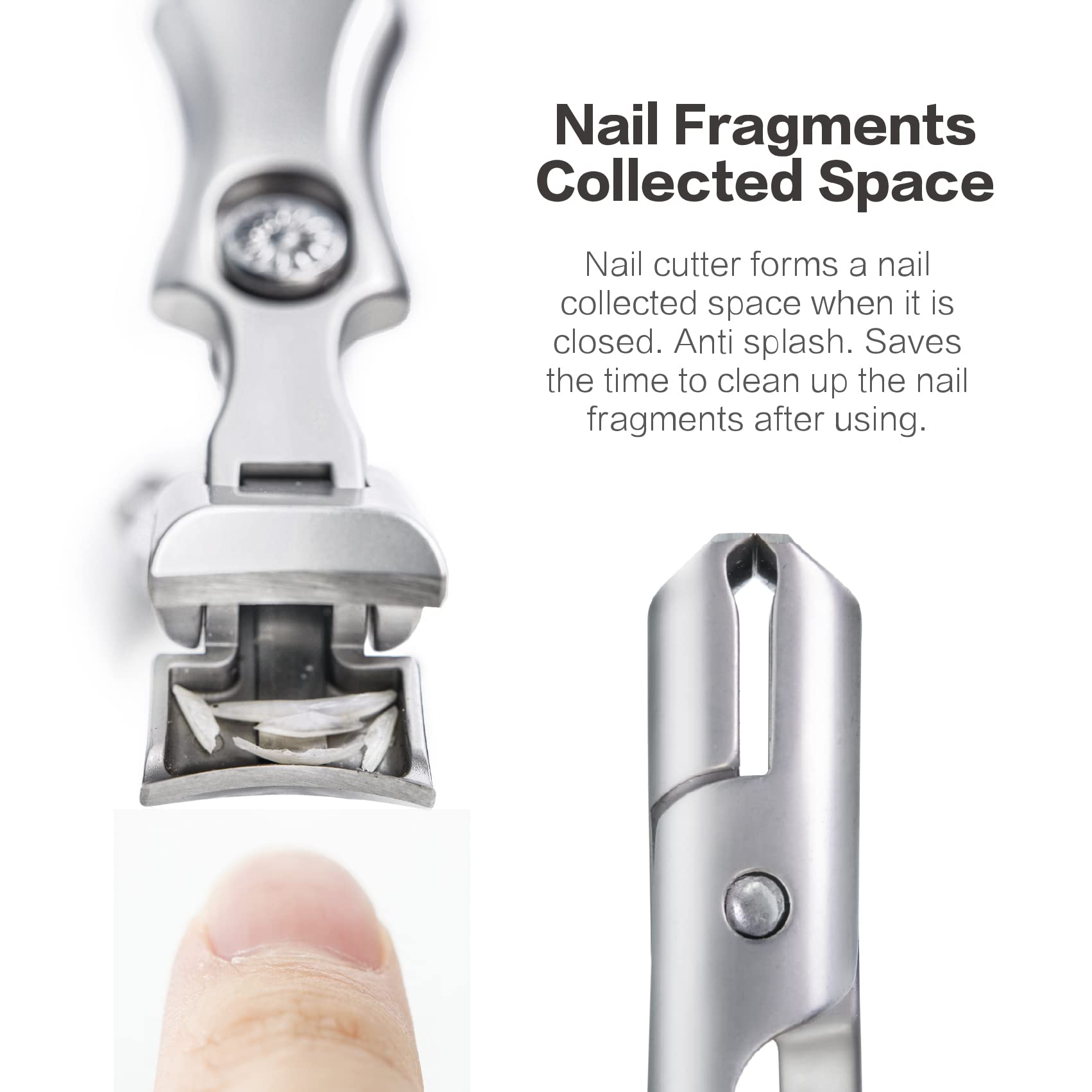 LIJIU® Nail Clipper, Wide Blade Large Nail Cutter, Titanium Plated, Extra Sharp & Heavy Duty Toenail Clippers for Thick Nails or Tough Fingernail & Ingrown Toenail. Suitable for Men, Women.… (Large 1)