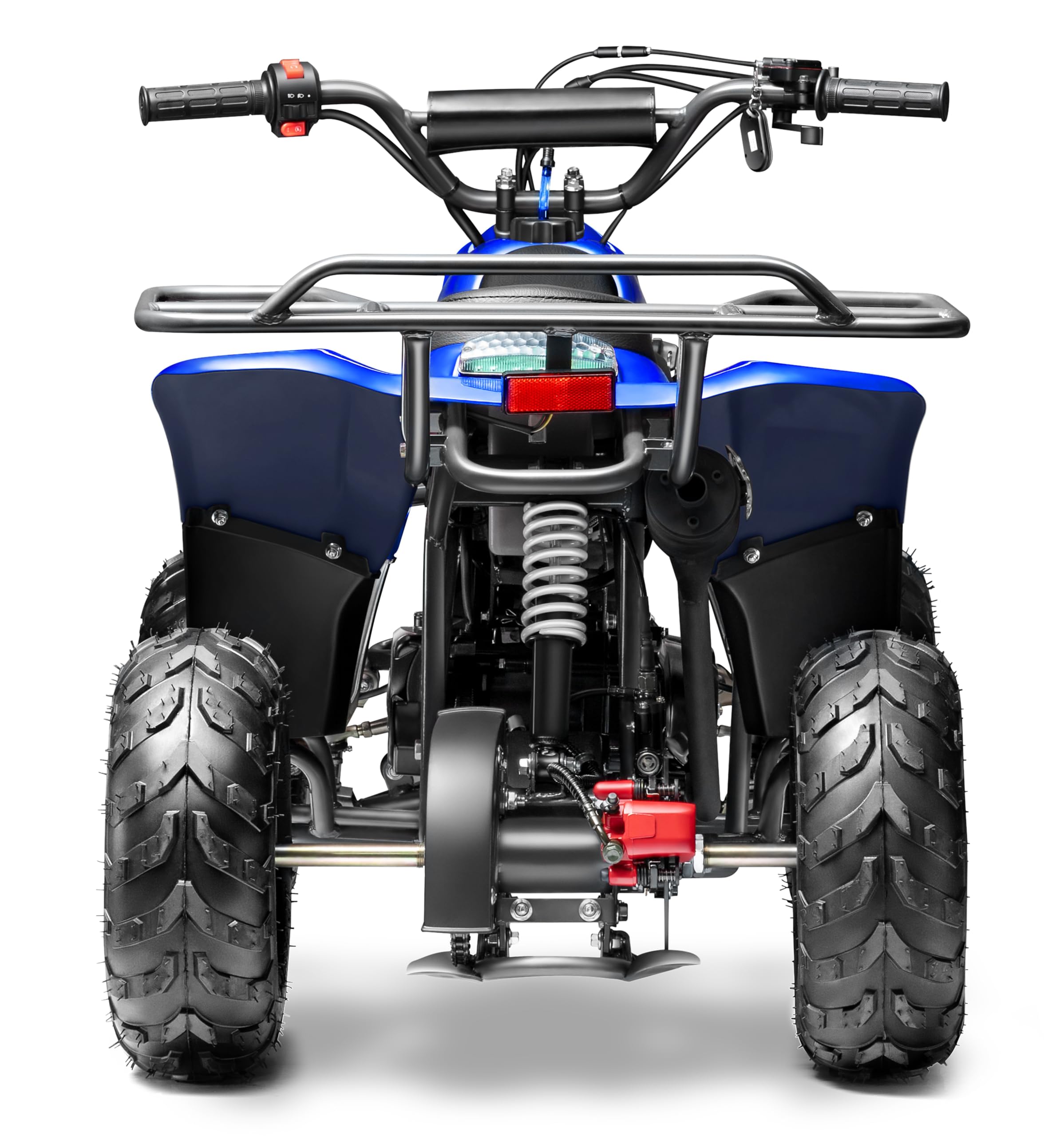 Seangles GAS 110cc ATV Quad 4 Wheeler for Adults and Kids - 220lbs Weight Capacity -Tested and Fully Assembled (Blue)