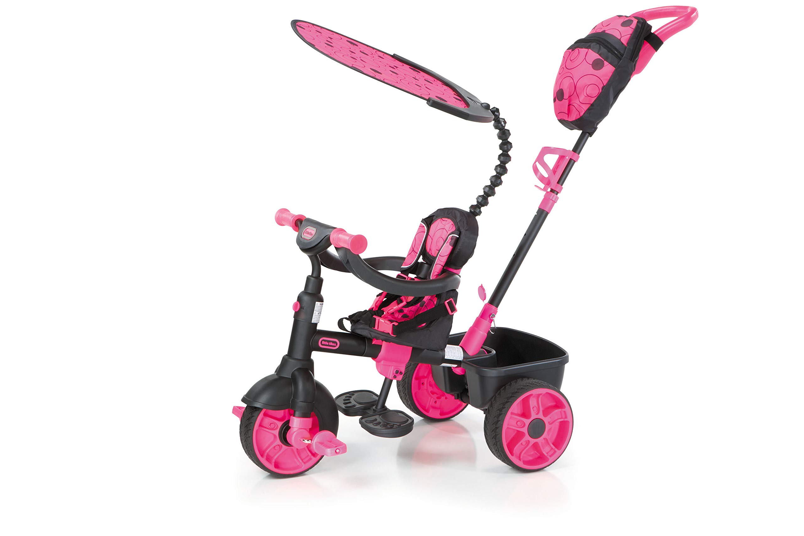 Little Tikes 4-in-1 Ride On, Neon Pink, Deluxe Edition
