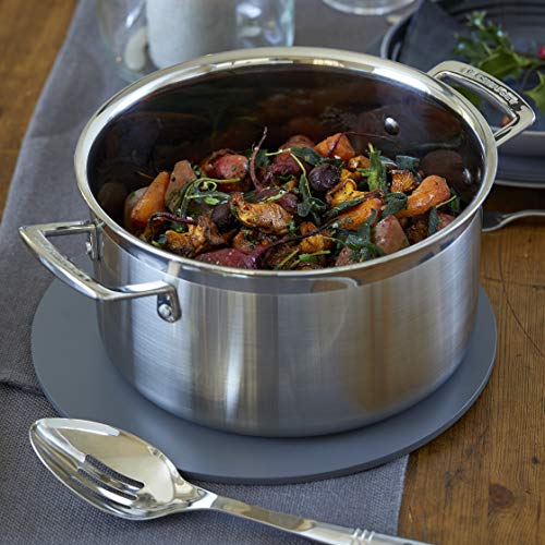 Le Creuset Tri-Ply Stainless Steel 6-1/4-Quart Covered Casserole/Stockpot