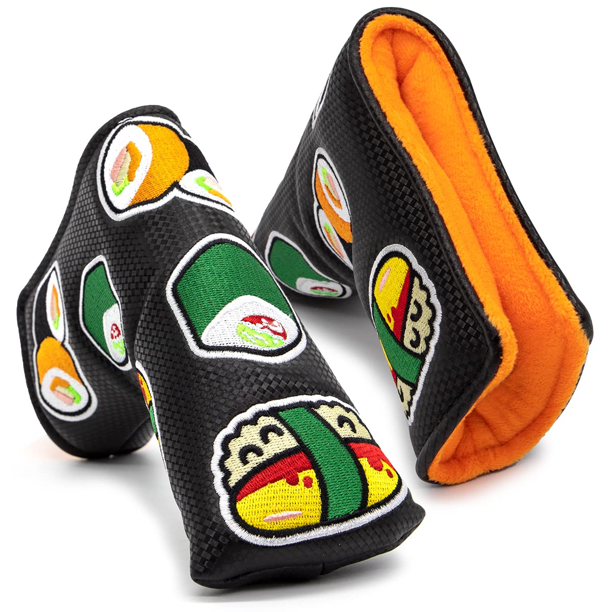 Sushi Golf Club Head Covers 3 Wood Headcover Set+Mallet Putter Cover+Blade Putter Cover+Golf Iron Cover