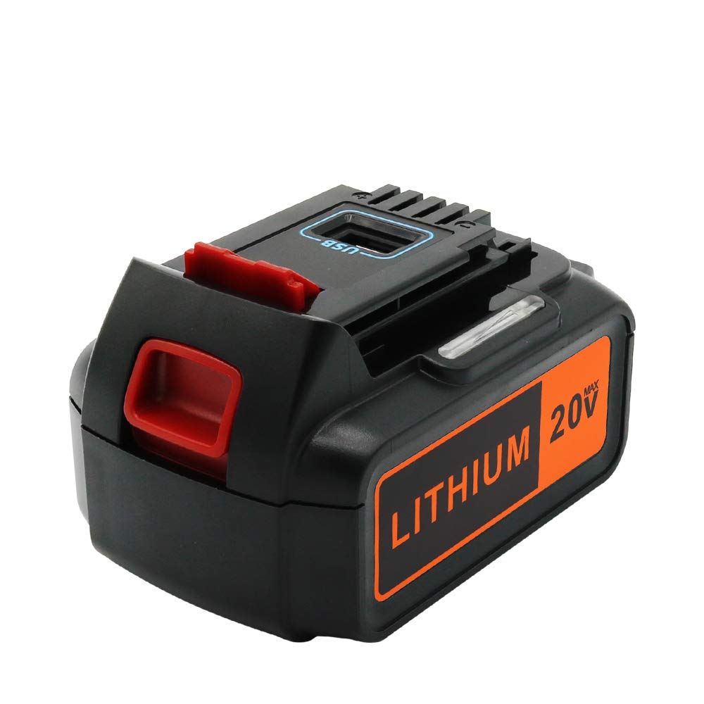 LBXR20 6.0Ah 20V MAX Replacement Lithium Battery Compatible with Black and Decker LBXR20 LB20 LBX20 LBXR2020-OPE LBXR20B-2 LB2X4020