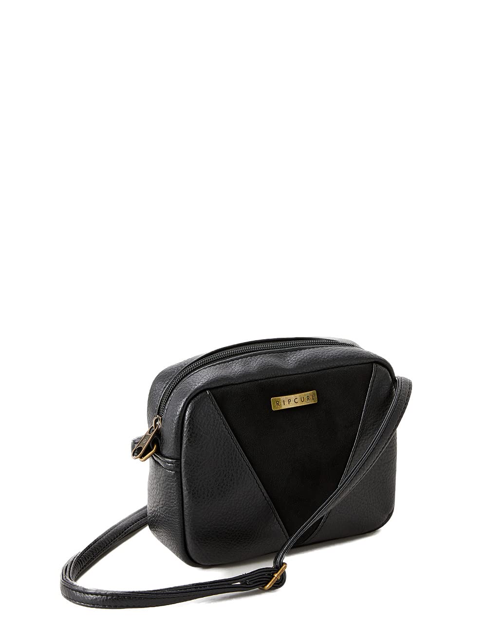 RIP CURL Women's Kobie Cross Body Faux Leather Zip Up Handbag/Shoulder Bag, Black, Black