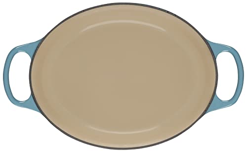 Le Creuset Enameled Cast Iron Signature Oval Dutch Oven, 8 qt., Deep Teal