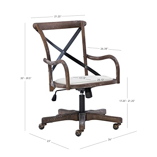 Linon Home Décor Grey Café Office Mavis Chair