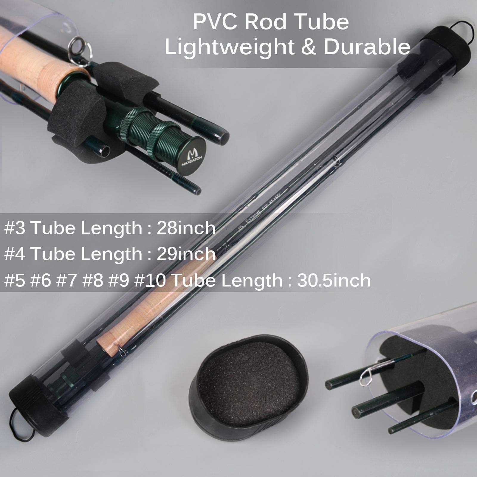 M MAXIMUMCATCH Maxcatch Extreme Graphite Fly Fishing Rod 4-Piece 9 Feet with IM7 Carbon Blank, Hard Chromed Guides, A Cork Grip(Size:3/4/5/6/8wt) (Extreme Rod, 9ft 7weight)