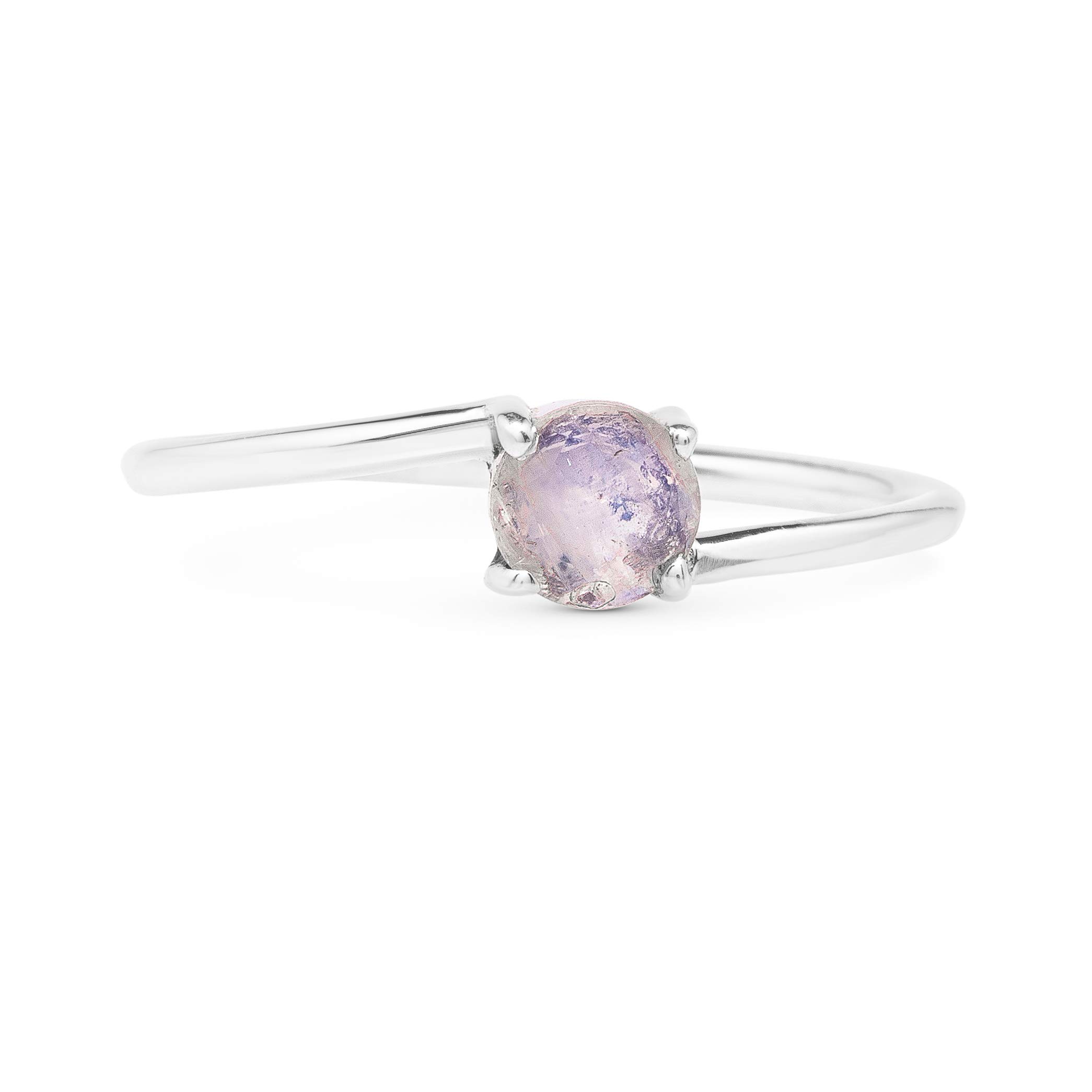Koral Jewelry Cut Moonstone Square Delicate Ring 925 Sterling Silver Vintage Boho Chic (7)