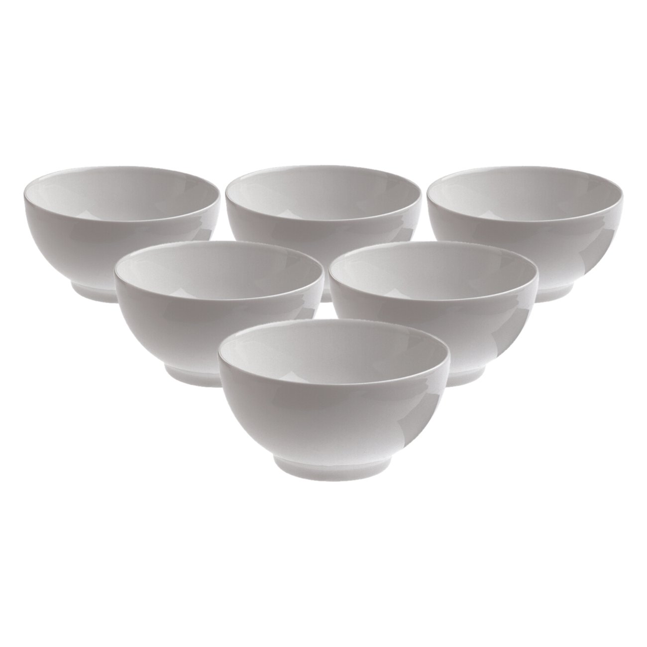 Revol French Classiques White Porcelain 19.5 Ounce Bowl, Set of 6