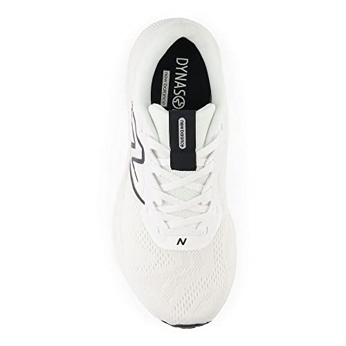 New Balance Women's DynaSoft Pro Run V2 Shoe, White/Silver Metalic, 7.5