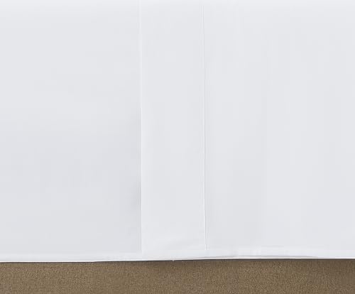 Linen Closet Luxury Cotton 144 Thread Count Organic Cotton 4-Piece Sheet Set, Queen, Arctic White