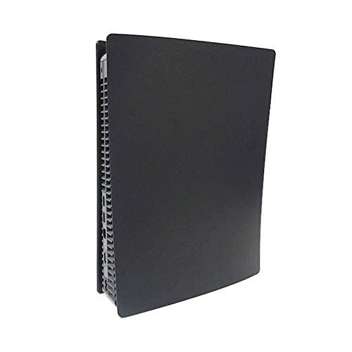 PS5 Faceplate Replacement Console Cover for PS5 Disk Console Anti Dust and Scratch Face Plate Shell for Playstation 5 Disc Edition Hard ABS Shockproof Black