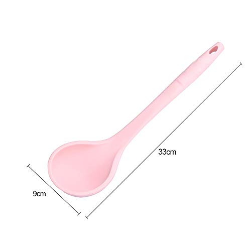 LMMDP Silicone Cooking Spoon Spatula Ladle Egg Beaters Dinnerware Set Cooking Tools Cooking Utensils Kitchen Accessories Supplies
