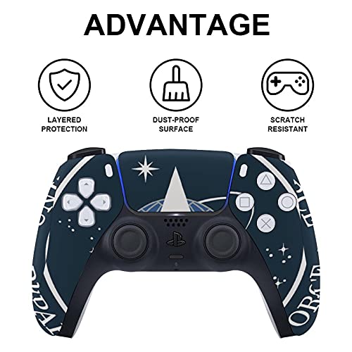 PlayStation 5 Digital edition version sticker protective cover, US Space Force Logo ps5 controller protective shell (compatible with ps5 Digital edition)