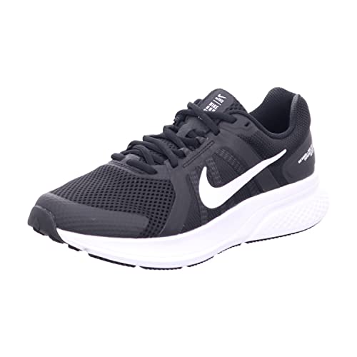 NIKE Men's Run Swift 2 Shoe, Black White Dk Smoke Grey, 9