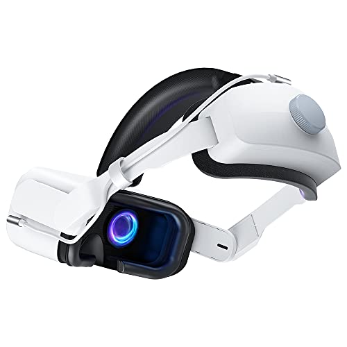 Vimetapro Battery Head Strap 5600mAh Compatible with Quest 2, Lightweight Adjustable Elite Strap Replacement for Enhanced Comfort and Playtime, VR Accessories for Meta Quest 2