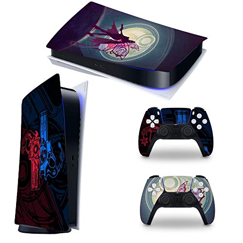 playstation 5 Skin Set – Warrios Japan - HD Printing Vinyl Skin Cover Protective for PS5 Console and 2 PS5 Controller ( Only fit PlayStation 5 regular)