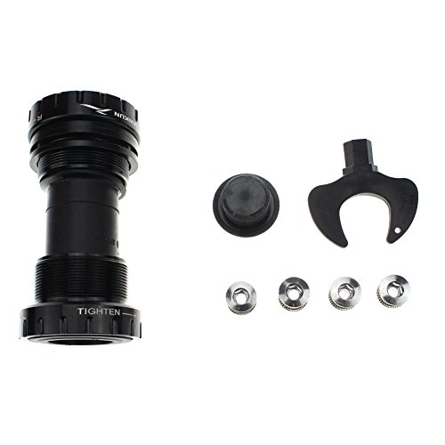 Litetop Bike Crank Arm Set Mountain Bike Crank Arm Set 175mm 104 BCD with Bottom Bracket Kit and Chainring Bolts for MTB BMX Road Bicyle, Compatible with Shimano, FSA (1 Pair)