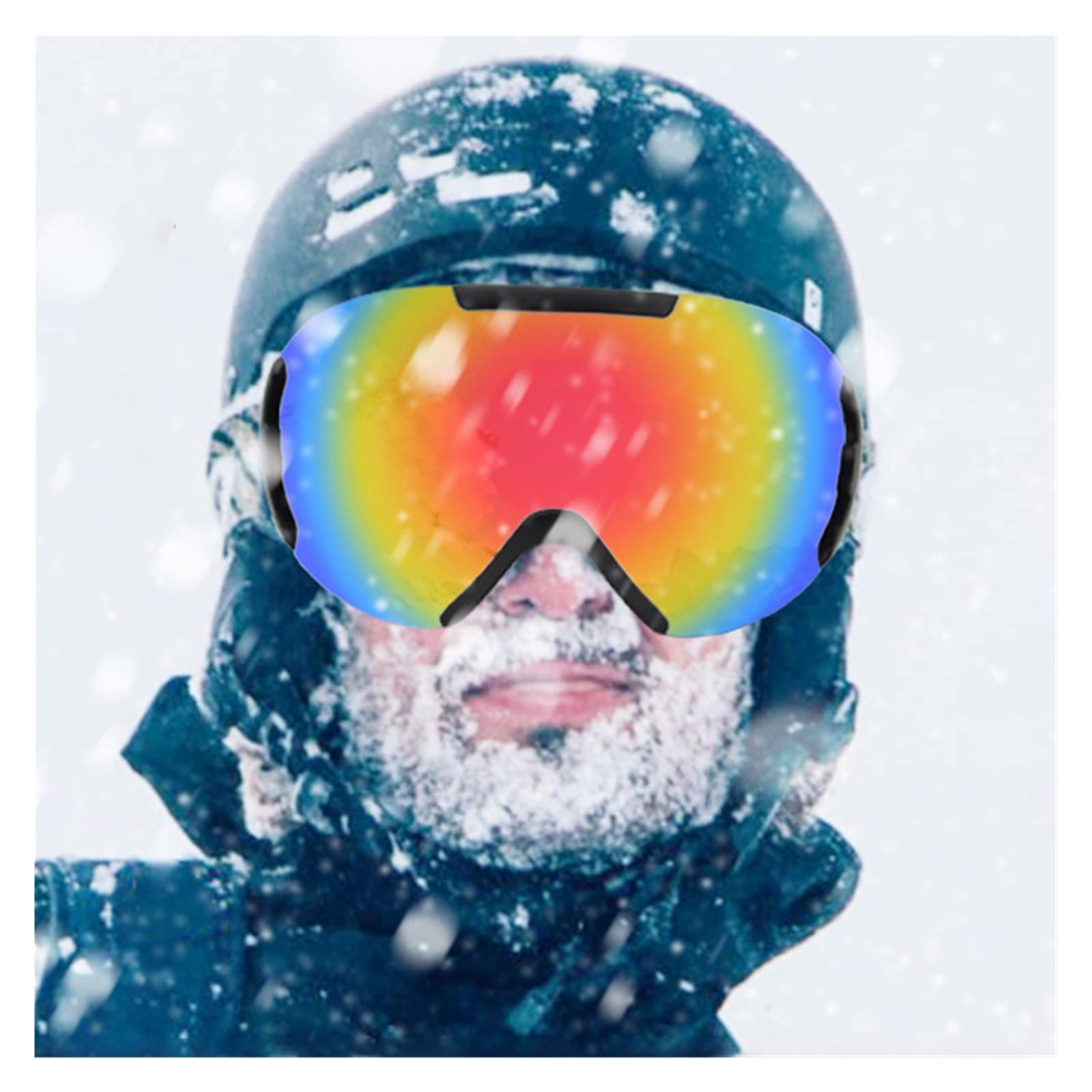 Quality Durable High Clear PC Electroplated Lenses Anti Fog Windproof Unisex Designer Ski Goggle For Climbing Skiing