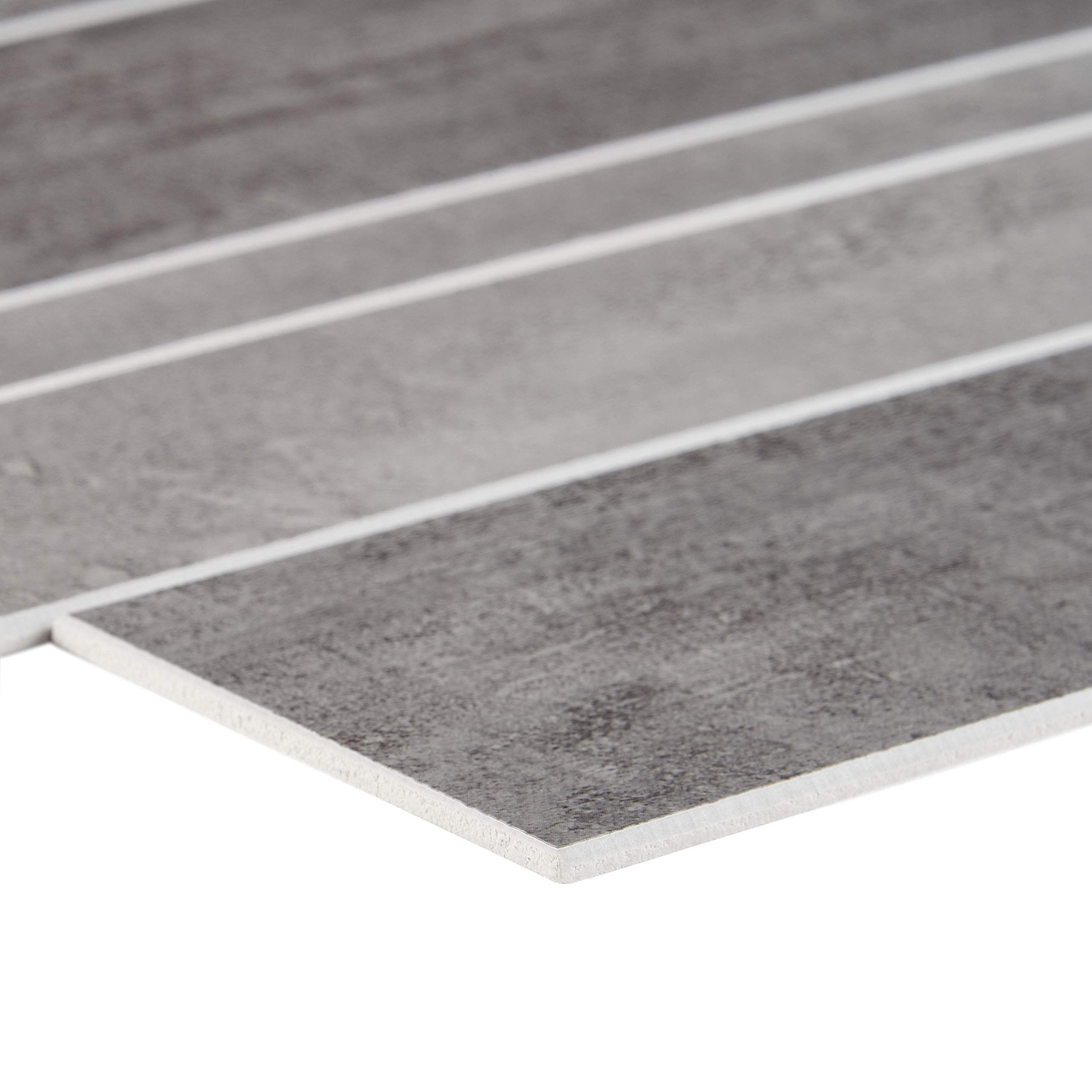 Luxe Core Railroad Light Gray 11.81 in. x 11.81 in. SPC Peel and Stick Kitchen, Bathroom, Backsplash Tile (0.96 Sq. Ft. / Sheet)