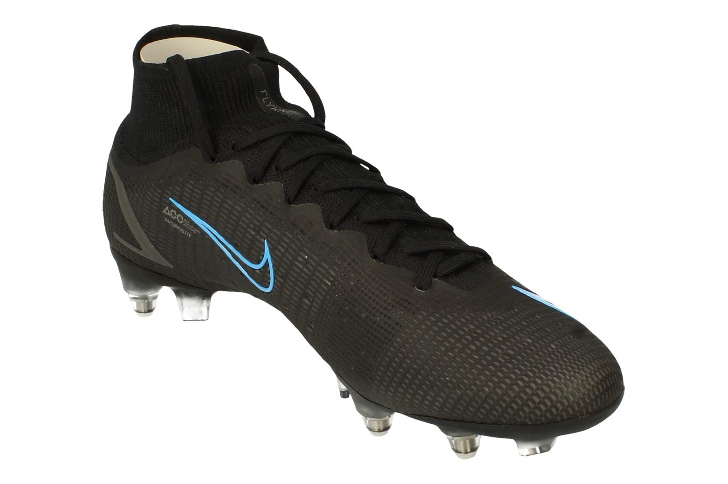Nike Superfly 8 Elite SG-Pro AC Mens Football Boots CV0960 Soccer Cleats (UK 7 US 8 EU 41, Black Iron Grey 004)