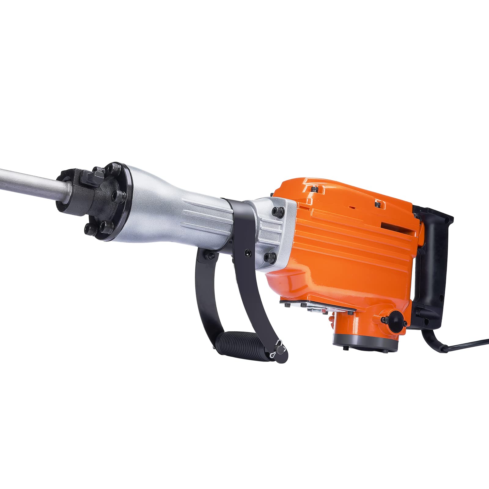 VEVOR Demolition Jack Hammer, MAX 2200W Electric Jackhammer Heavy Duty, 1350 BPM Concrete Breaker 6pcs Chisels Bit Chipping with Case