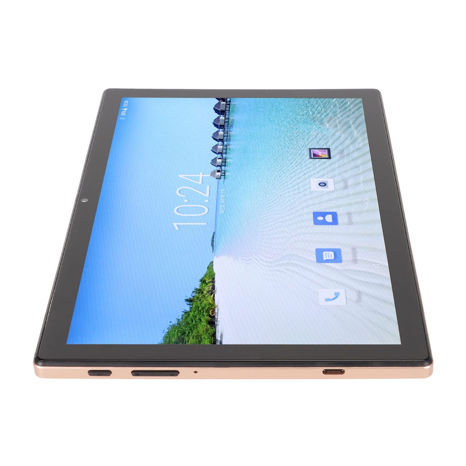 MAVIS LAVEN 10.1 Inch Tablet, Front 5MP Rear 13MP 1280x800 Resolution 2GB RAM 32GB ROM Tablet PC 100-240V 2.4G 5G WiFi Octa Core CPU for 8.1 for Learning (Gold)