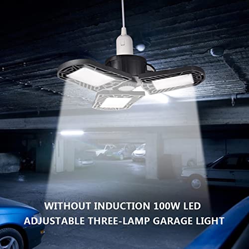URBERY Bright Led Garage Light, Garage Lights Ceiling Led, Three Glow Light for Garage, Workshop 4 Pack