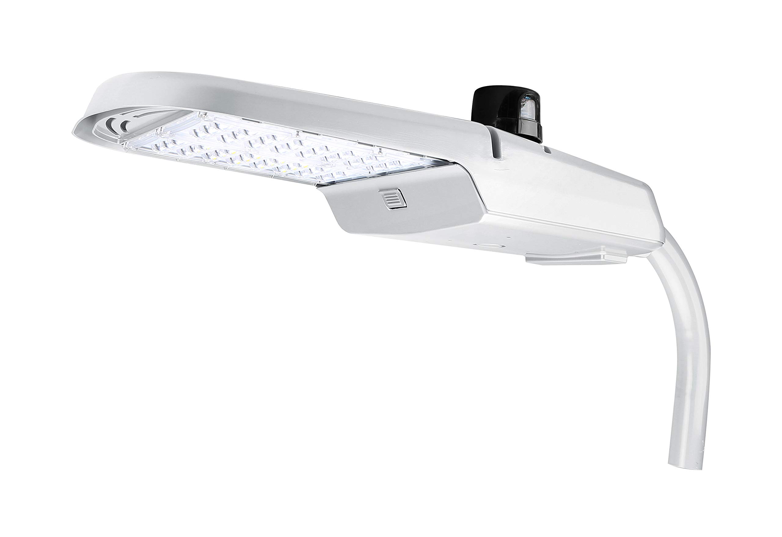 LED Area Roadway Parking Lot Light Silver Grey 150W 5000K 20000LM Commercial Lighting Photocell and Surge Protector