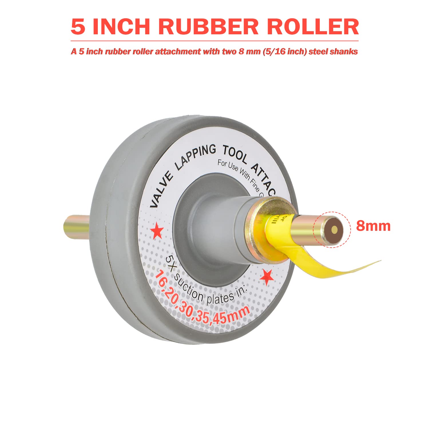 LainKeen Valve Lapping Tool Attachment, Small Engine Valve Lapper Tool Kit with Suction Plates