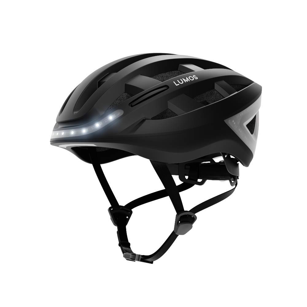 Lumos Kickstart Smart Bike Helmet | Front and Back LED Lights with Turn Signals | Sky Lime Without MIPS
