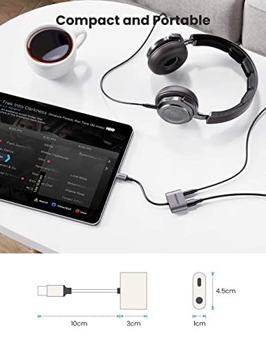 UGREEN USB C to 3.5mm Headphone and Charger Adapter and 3FT USB C to Aux 3.5mm Audio Adapter Bundle