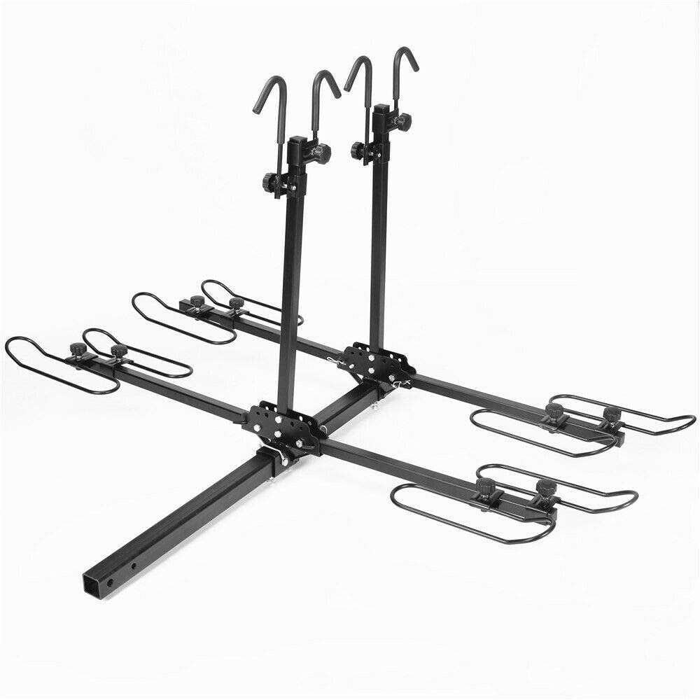 Luyao 4 Bike Bicycle Carrier Hitch Receiver Heavy Duty 2'' Mount Rack Truck SUV