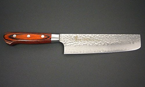 Sakai Takayuki Hammered Damascus 33 Layer Vg-10 Japanese 07393 Vegetable 160mm Nakiri Knife